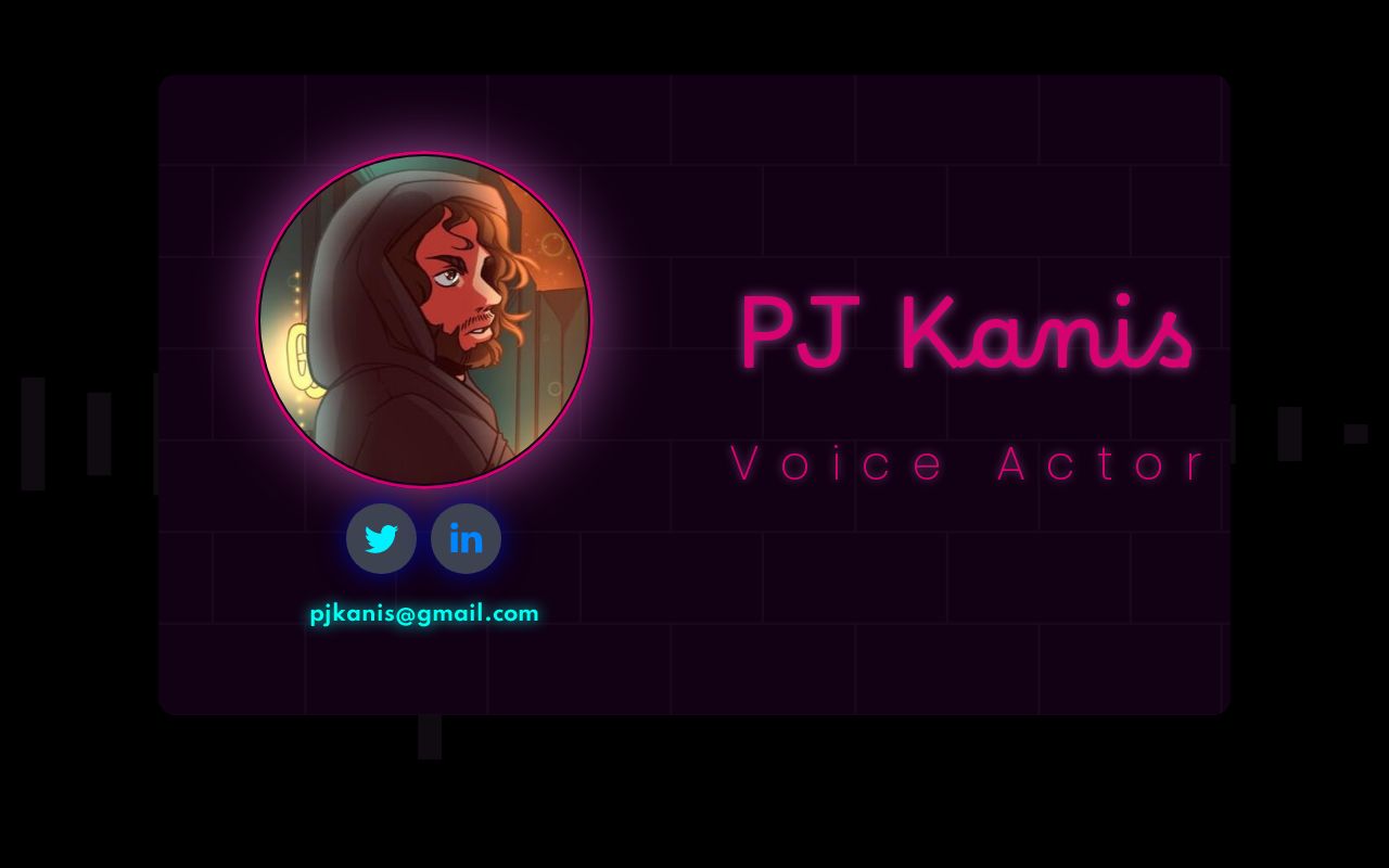 PJ Kanis - Voice Actor
